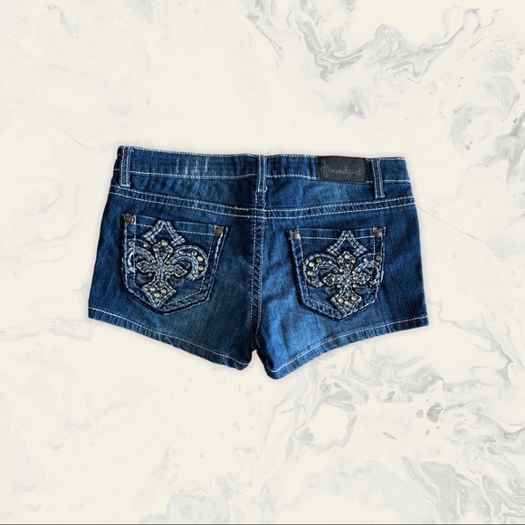 Soundgirl | Shorts | Soundgirl Jean Jeweled Shorts | Poshmark